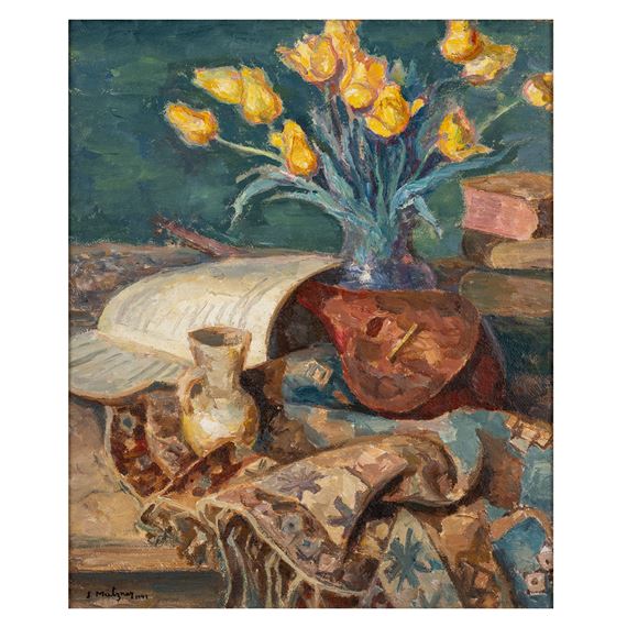 Samuel Mutzner | Still Life with Tulips (Natură moartă cu lalele) (1941 ...