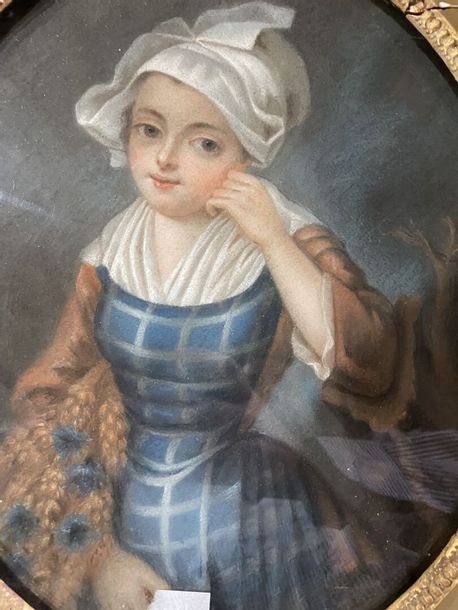 François Boucher | Young girl with muff ,Young girl with sickle | MutualArt