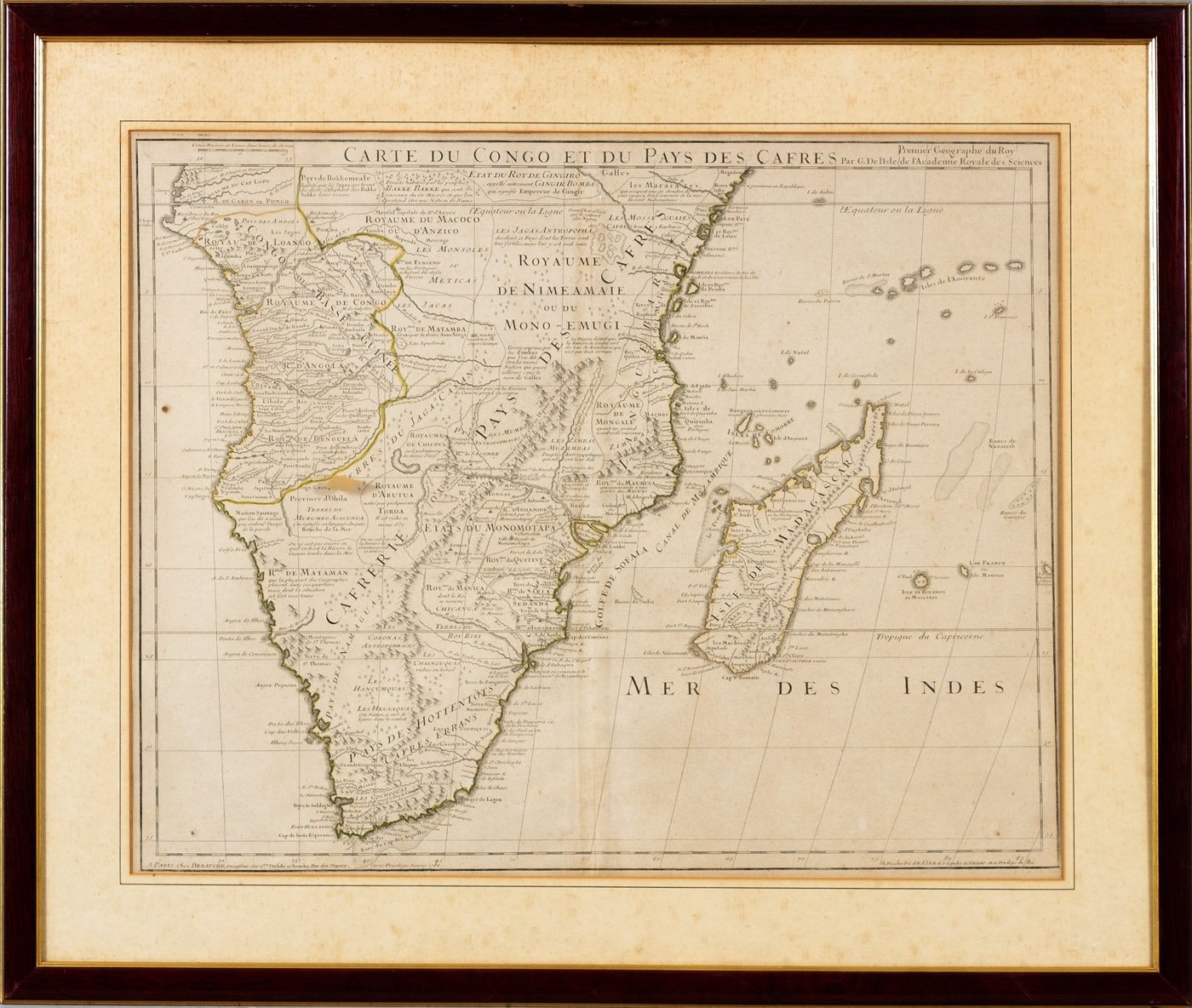 French School, 18th Century | map of Congo | MutualArt