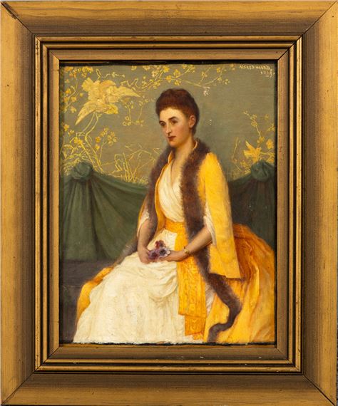 Alfred Ward | portrait of a seated lady (1869) | MutualArt