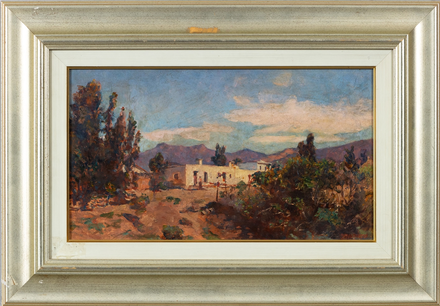 George Robinson | farmworker's cottages in landscape | MutualArt
