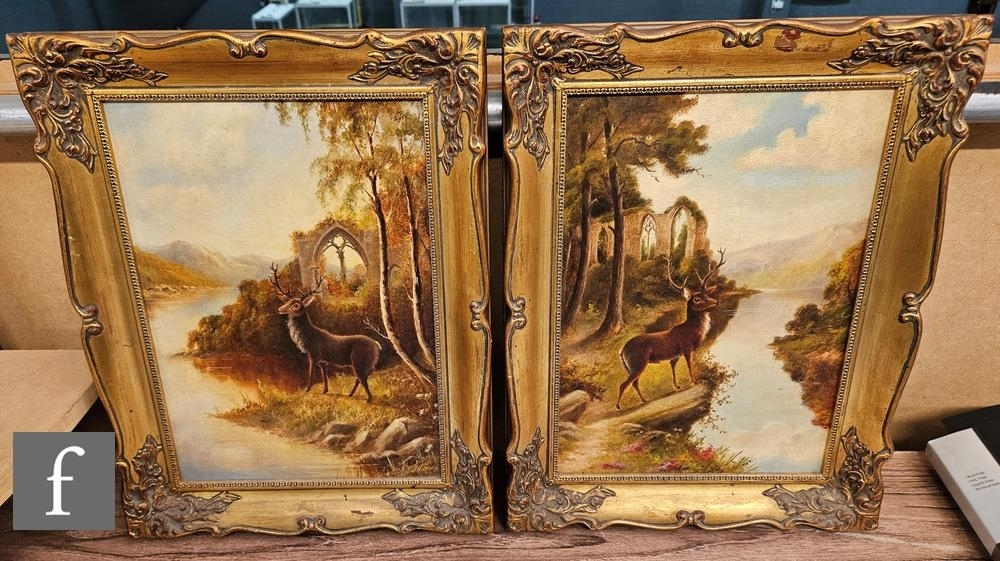 J.H. Lewis | A stag in a Highland landscape | MutualArt