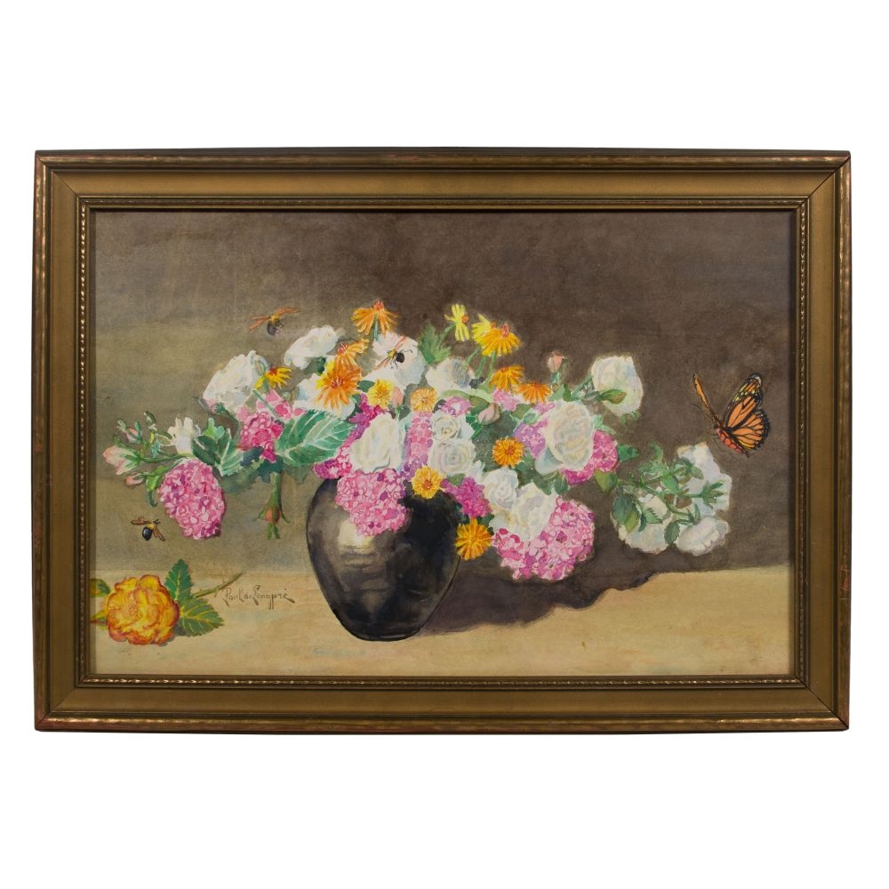 Paul de Longpré‏ | a vase of roses | MutualArt