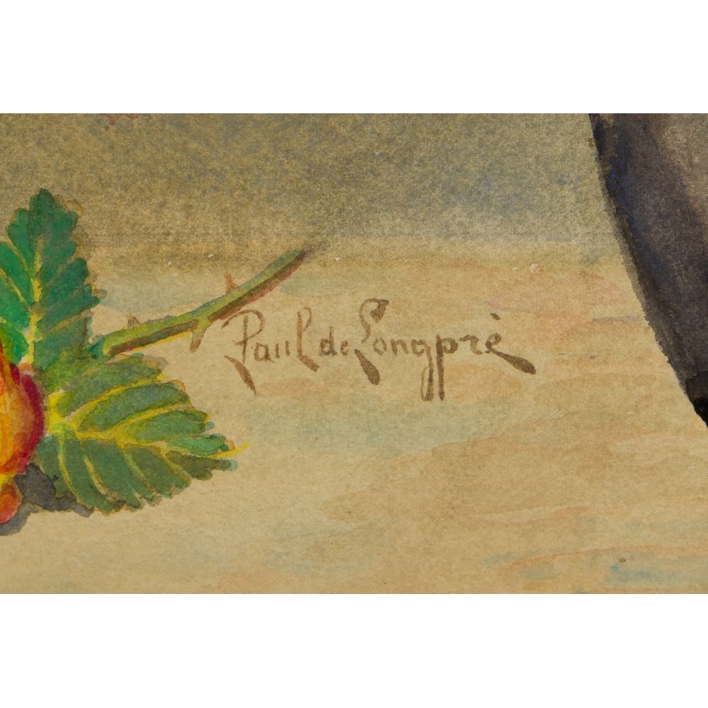 Paul de Longpré‏ | a vase of roses | MutualArt