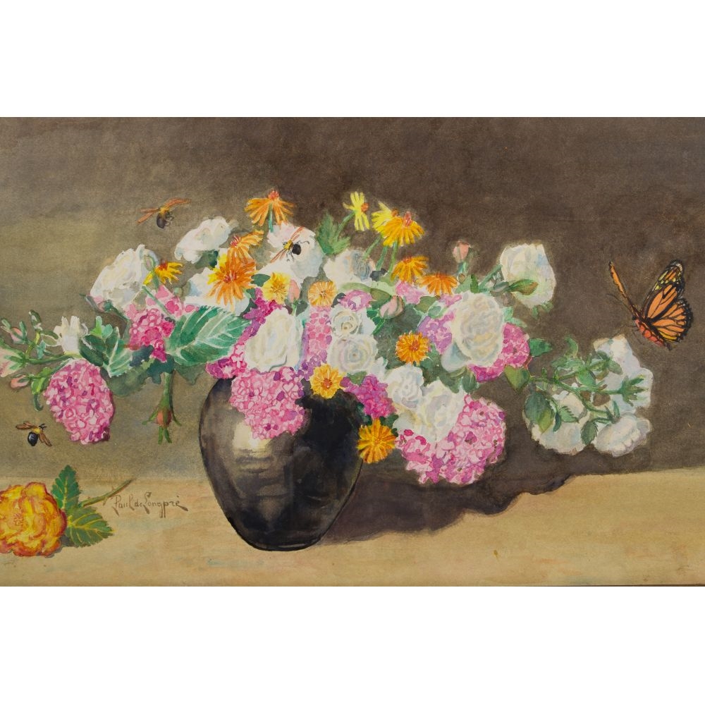 Paul de Longpré‏ | a vase of roses | MutualArt