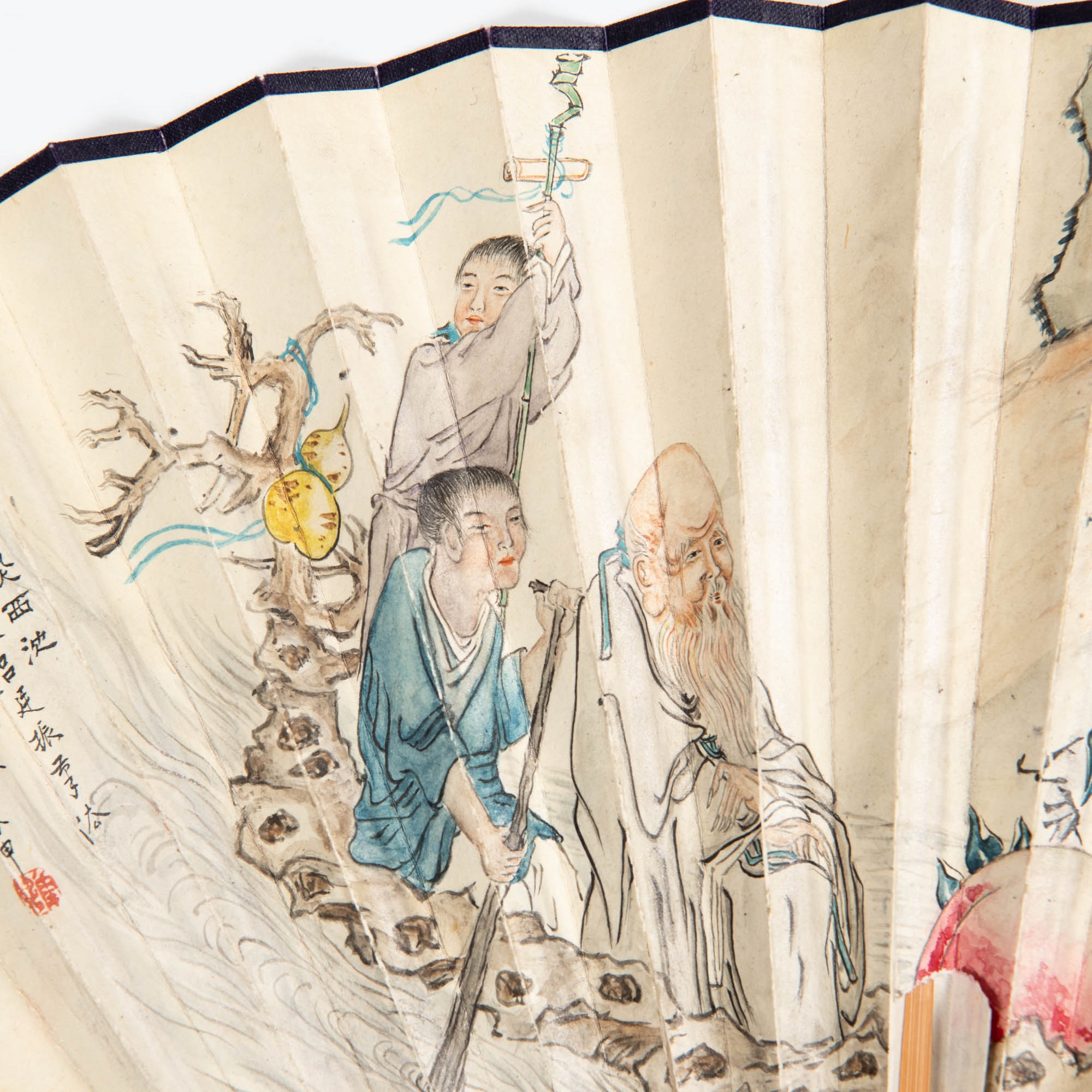 Li Chengqing | 李承慶 書畫成扇 A Chinese fan painting with calligraphy | MutualArt