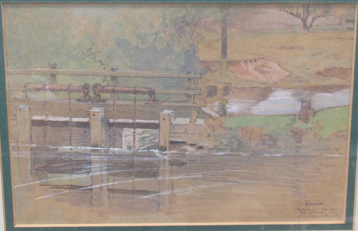 Eric Arnold Roberts Ennion | Study of Gilding Waters - Sluice of the ...
