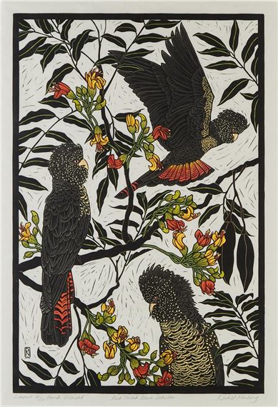 Rachel Newling | Red Tailed Black Cockatoo | MutualArt