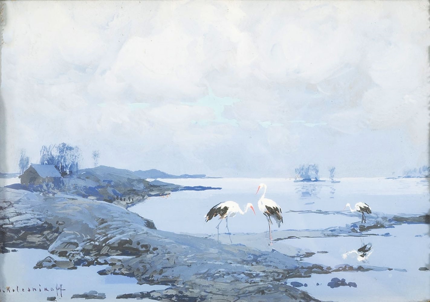 Stepan Fedorovich Kolesnikov | Storks (1937) | MutualArt