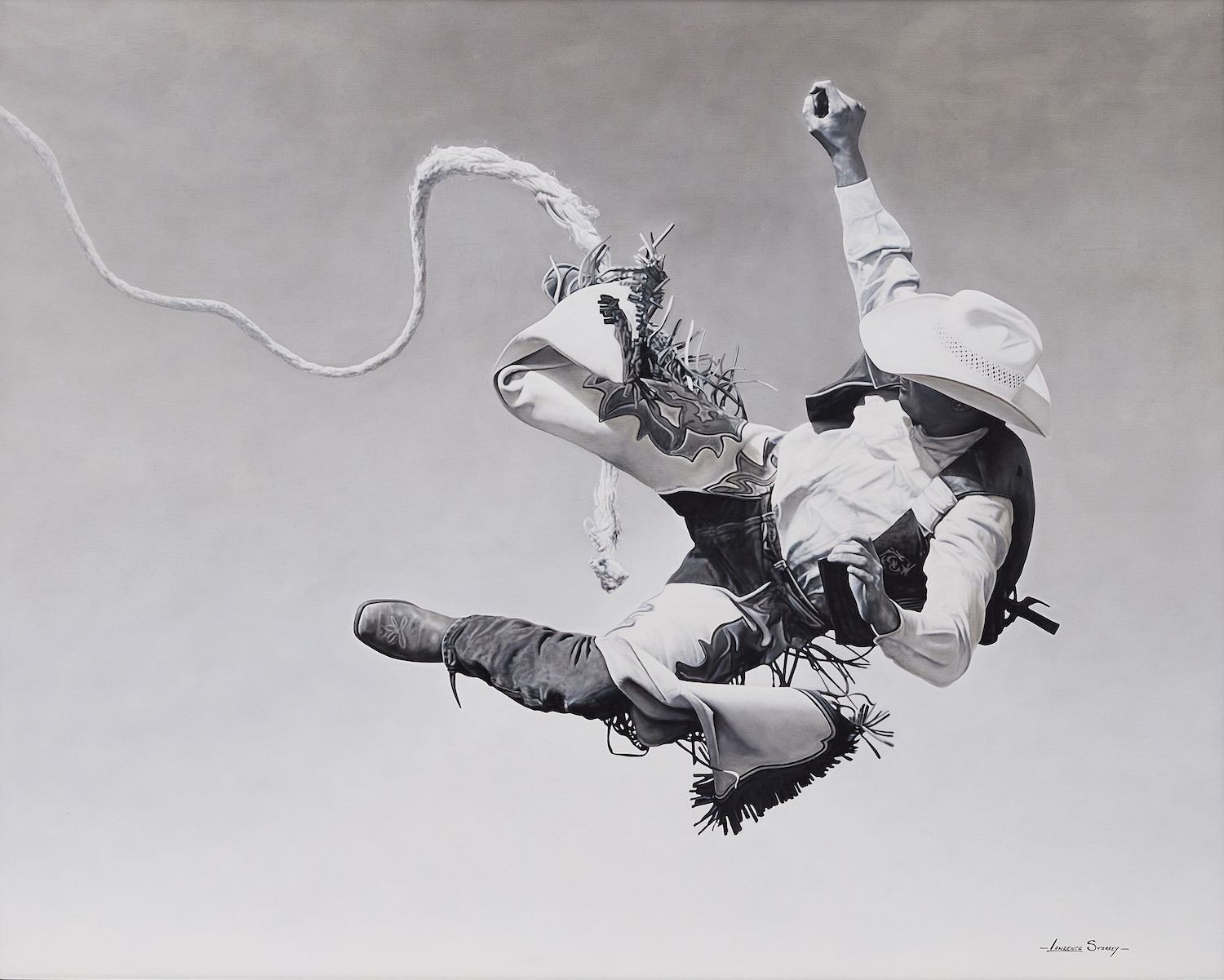 Lawrence Starkey | Falling Cowboy | MutualArt