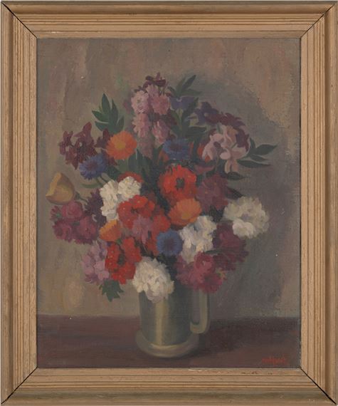Alison Rehfisch | Flowers in Pewter Mug | MutualArt
