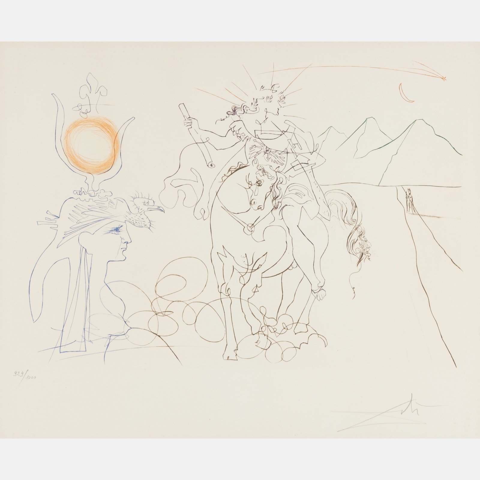 Salvador Dalí | Caesar and Cleopatra (Field 73-3-F) (from Les Amours ...