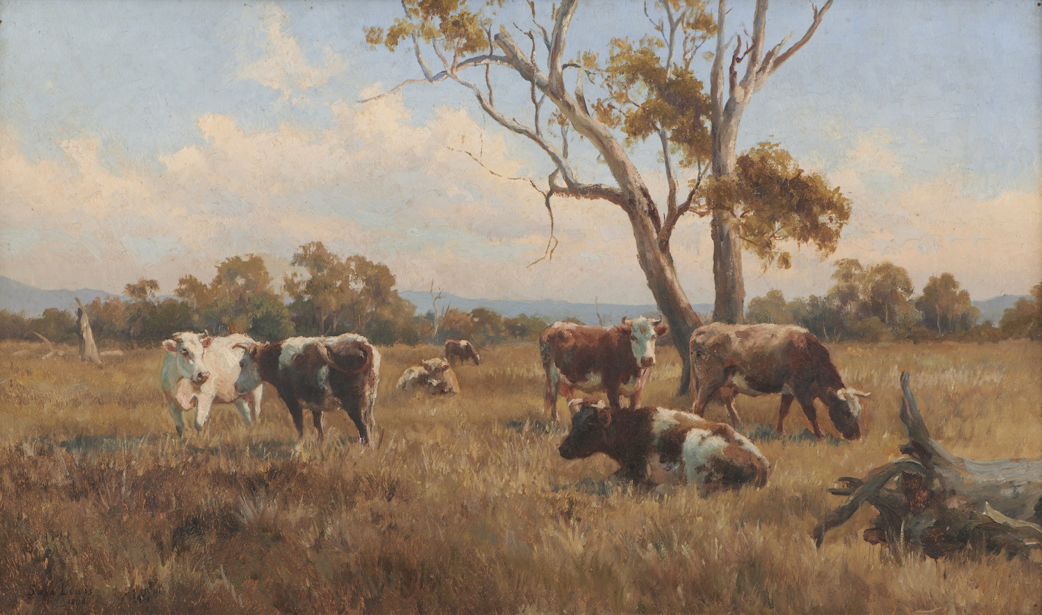 Sara Lewis | Pastoral Farm (1898) | MutualArt