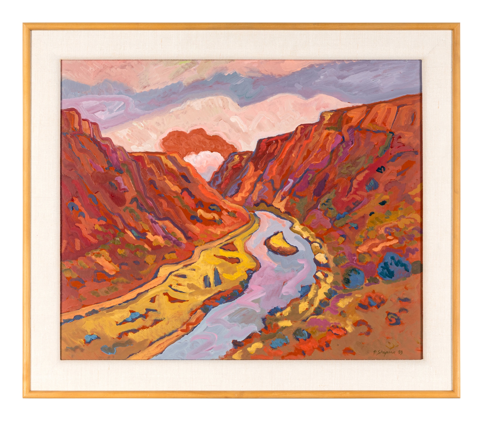 Paul Shapiro | Red Cloud Over the Gorge (1983) | MutualArt