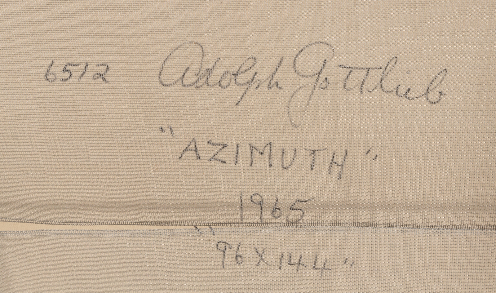 Adolph Gottlieb | Azimuth (1965) | MutualArt