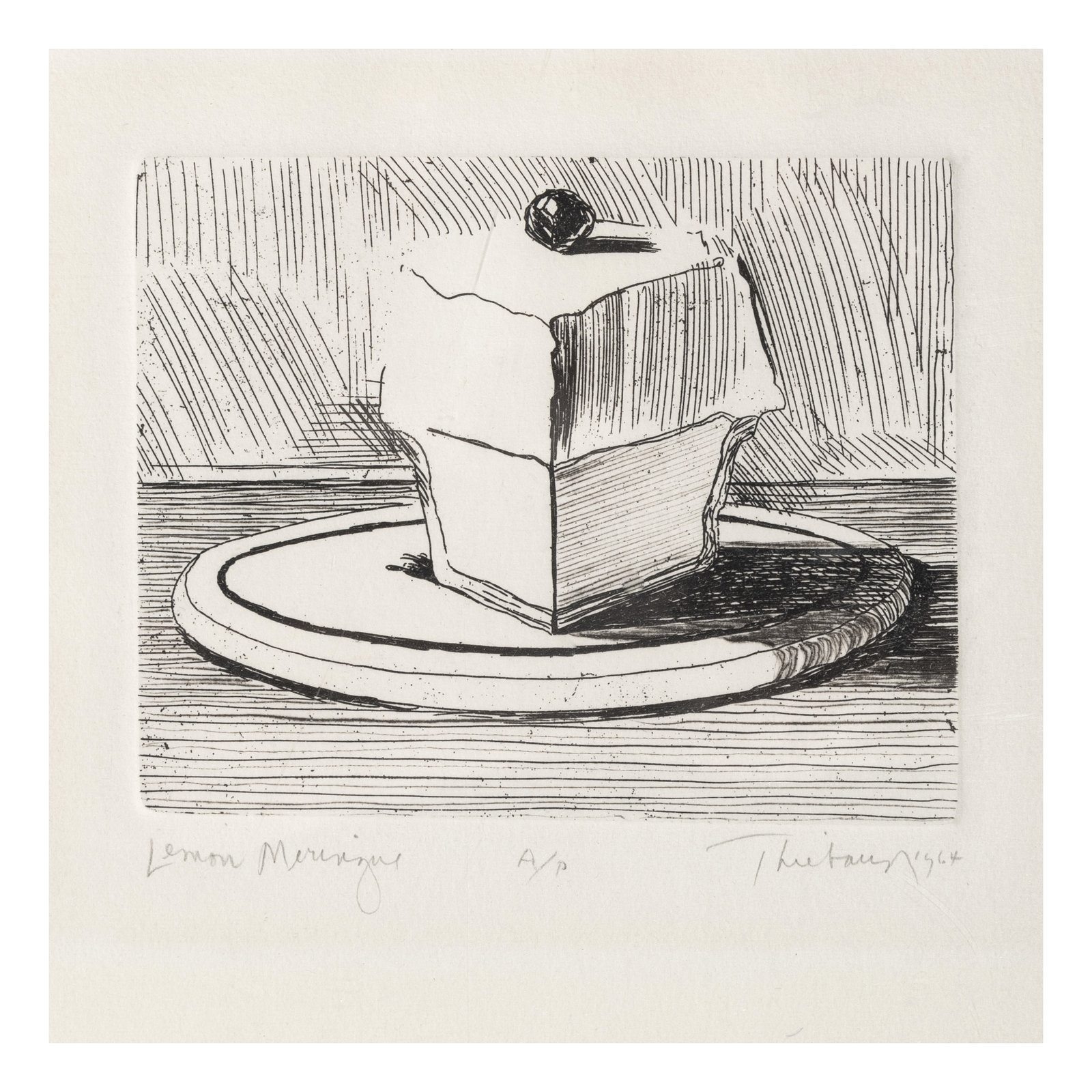Wayne Thiebaud | Lemon Meringue, from 'Delights' (1964) | MutualArt