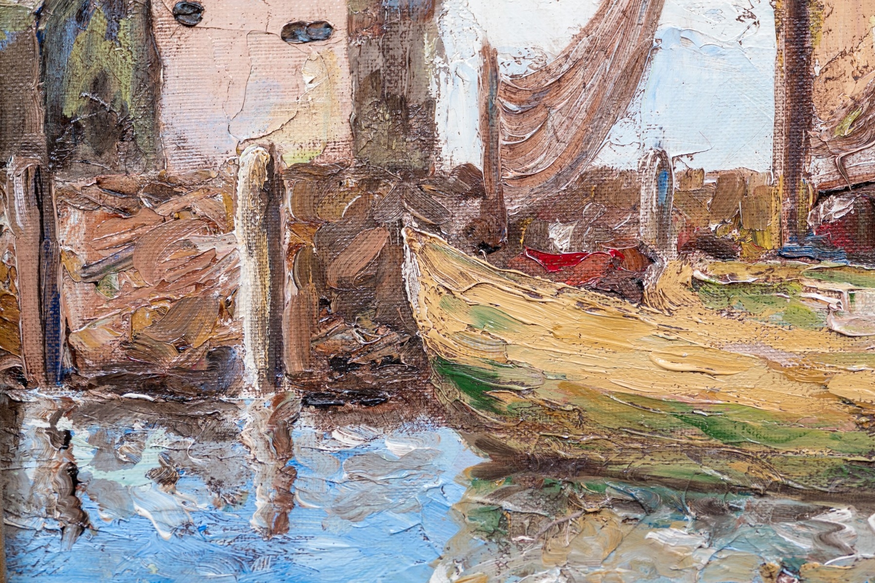 Ann Ahern | Fishing Boats At Dock | MutualArt