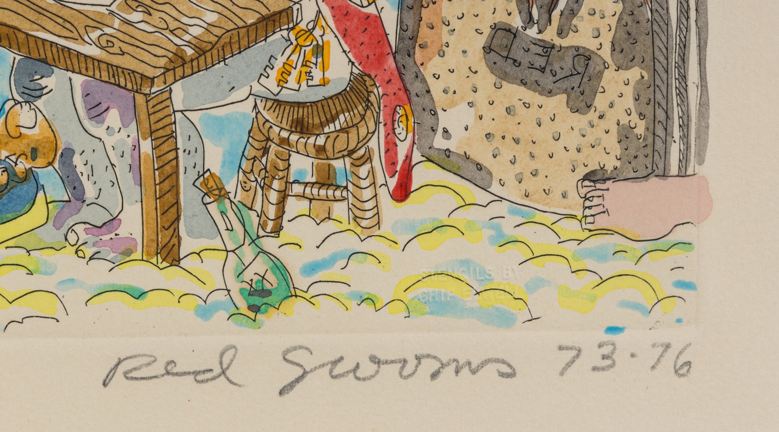 Red Grooms | Picasso Goes To Heaven II (1973 - 1976) | MutualArt