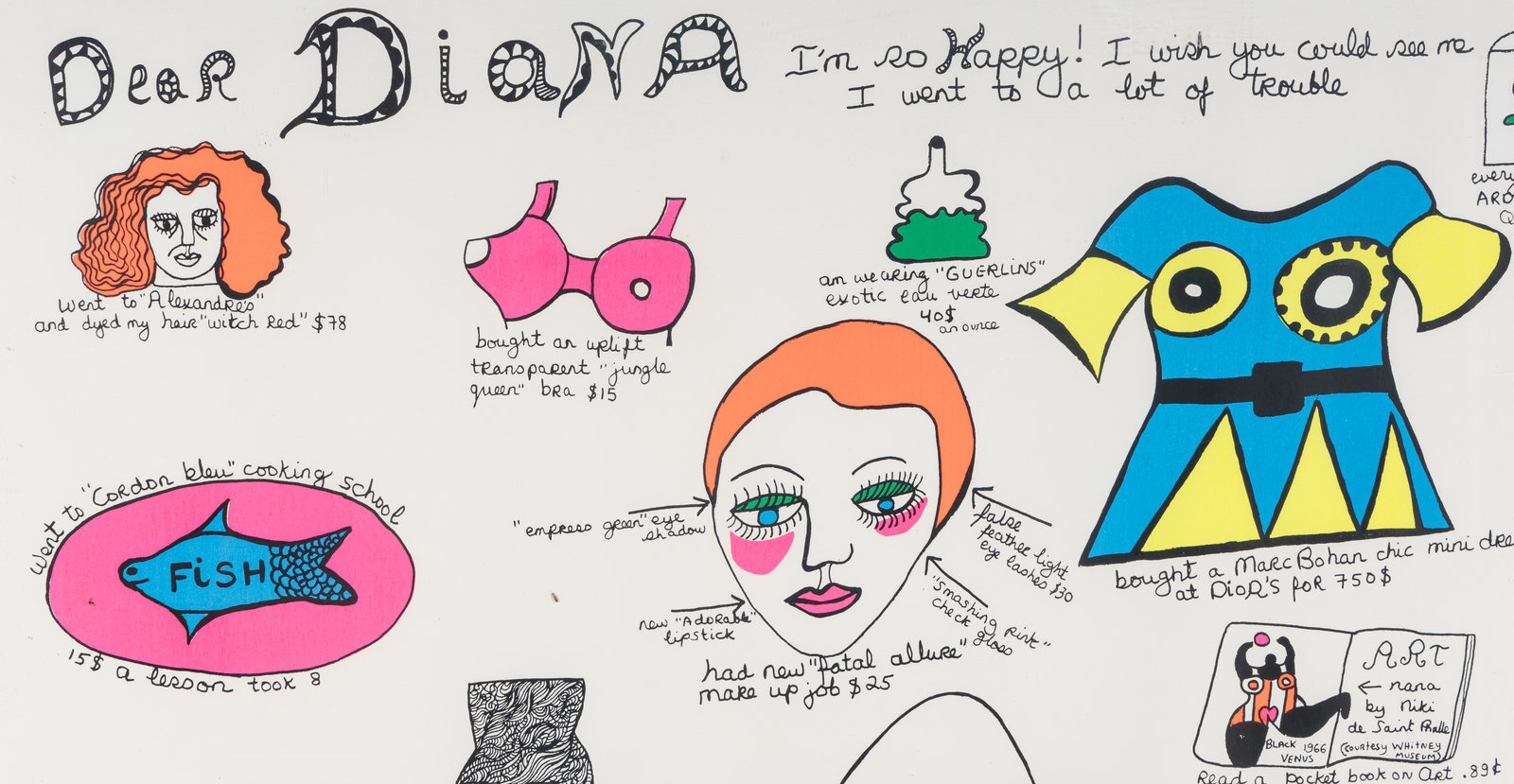 Niki de Saint Phalle | Dear Diana (1969) | MutualArt