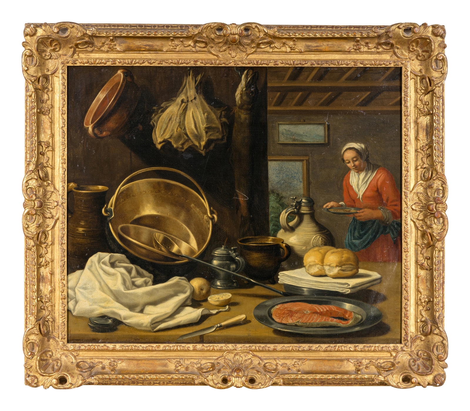 Cornelis Jacobsz Delff | A KITCHEN STILL LIFE WITH A MAID AND HER ...