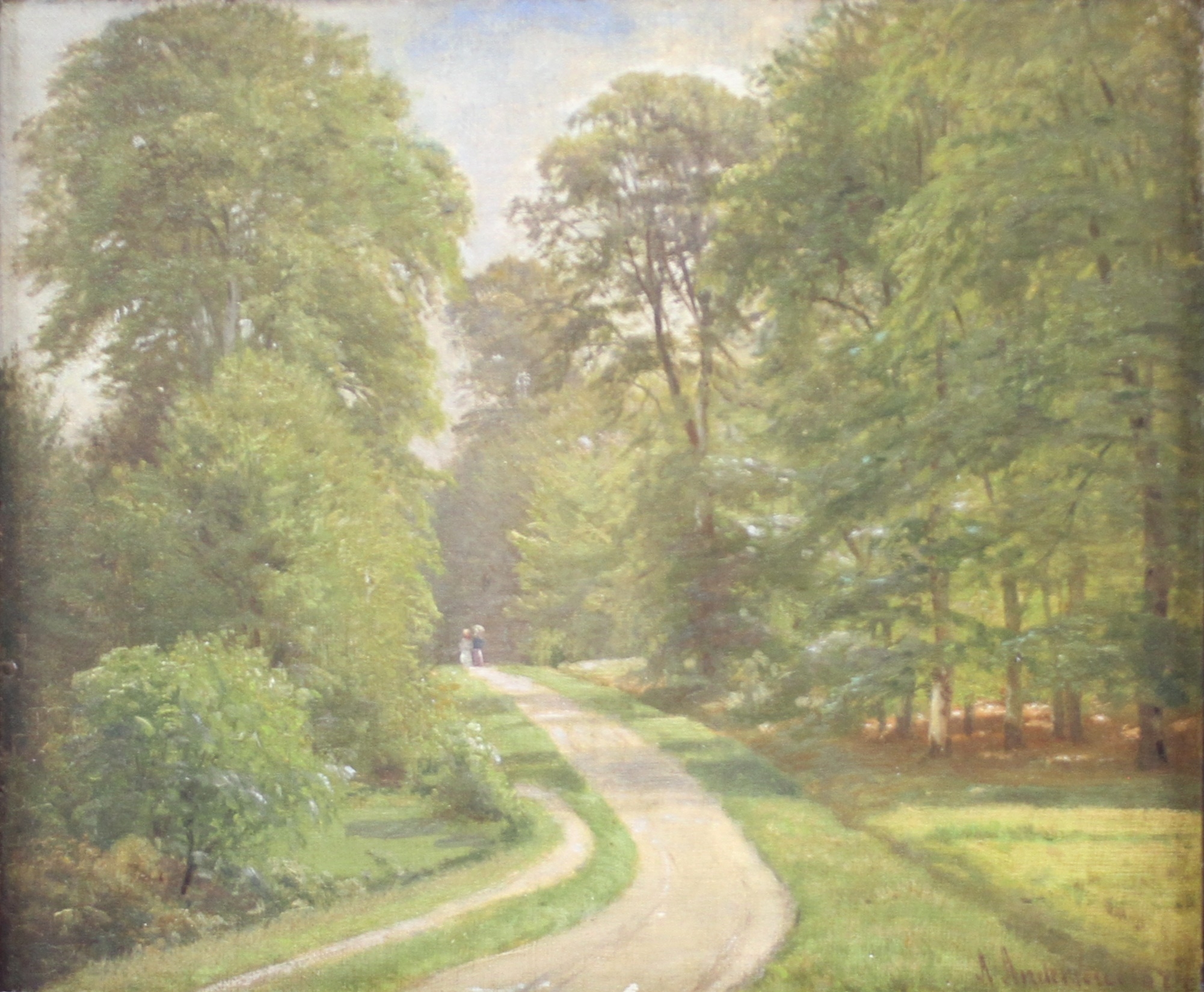 Anders Andersen-Lundby | FOREST IN WINTER (1882) | MutualArt