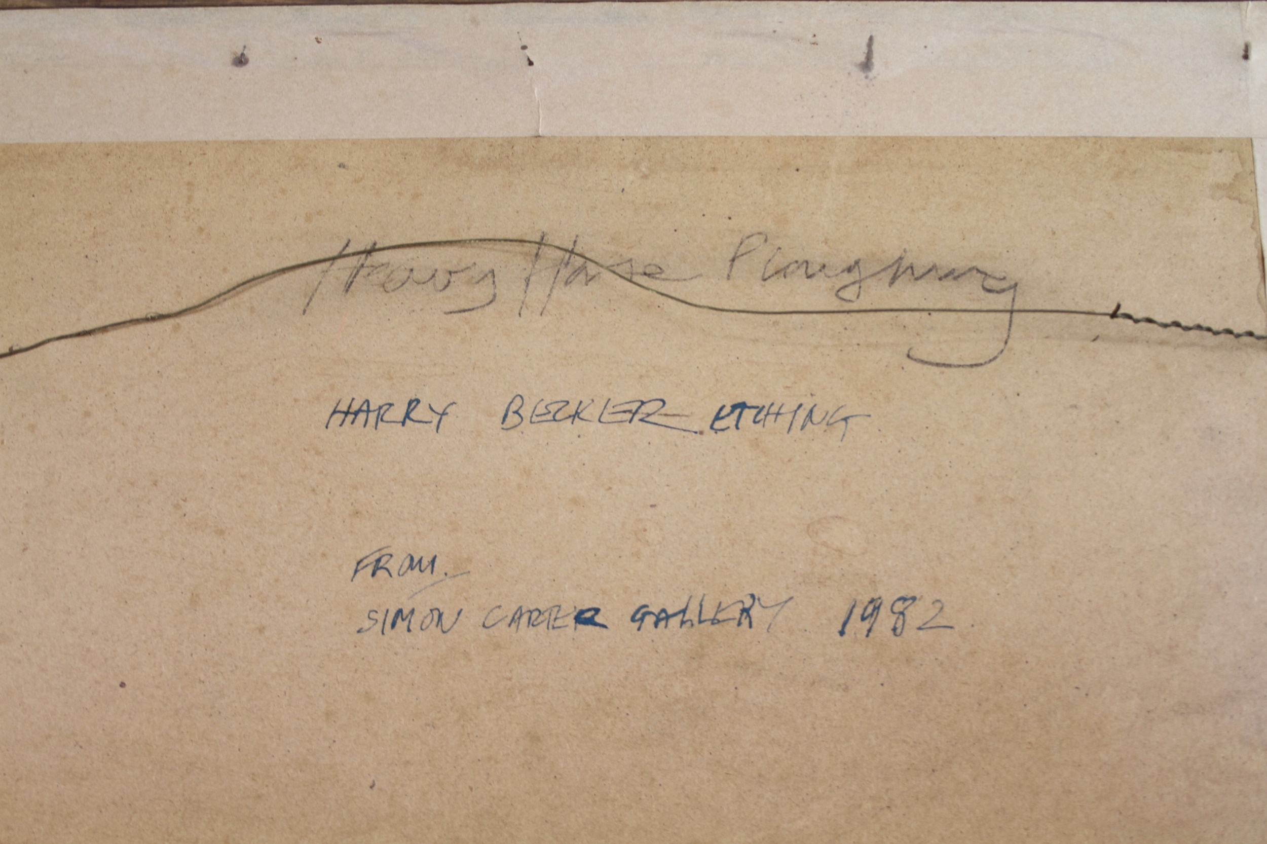 Harry Becker | Heavy horses ploughing | MutualArt