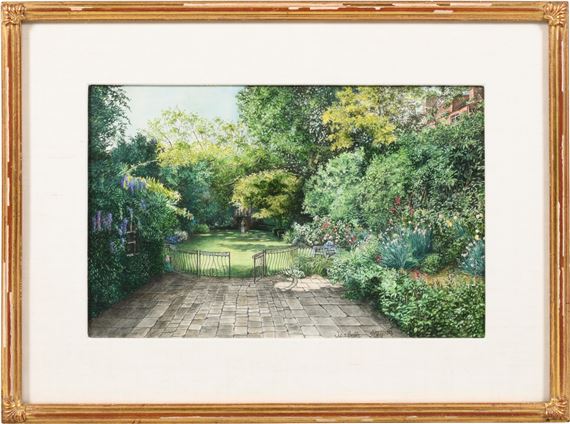 Isabelle Rey | GARDEN SCENE WITH OPEN GATE (20th Century 21st Century ...