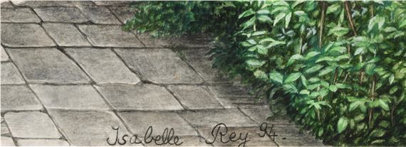 Isabelle Rey | GARDEN SCENE WITH OPEN GATE (20th Century 21st Century ...