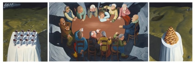 Diek Grobler | The Last Supper, triptych | MutualArt