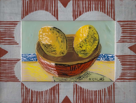 Nicolaas Maritz | Still Life with Two Lemons in a Red Bowl | MutualArt