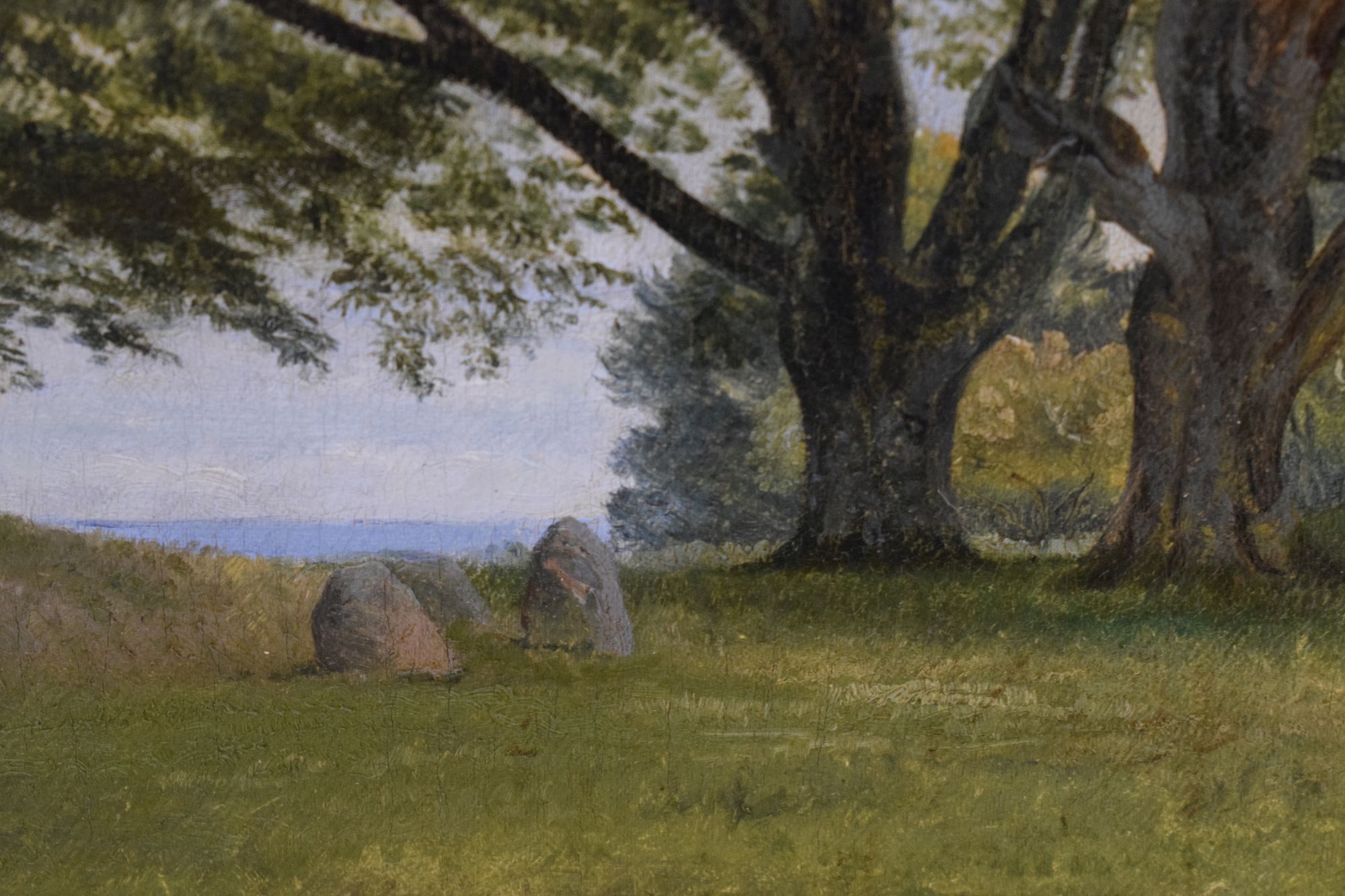 Carl Frederik Aagaard | Woodland landscape with stone circle | MutualArt