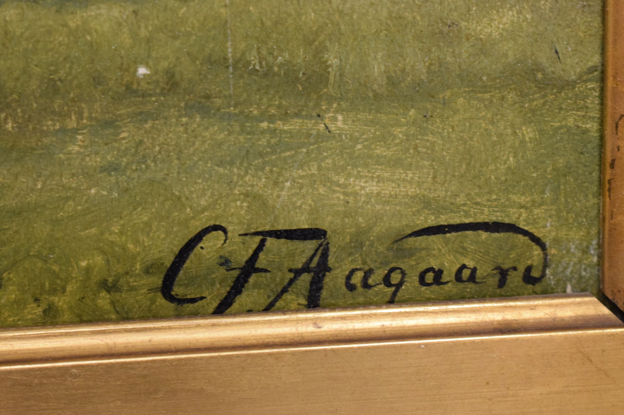 Carl Frederik Aagaard | Woodland landscape with stone circle | MutualArt