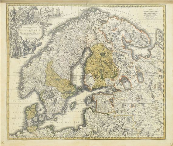 Georg Matthäus Seutter | map of Scandinavia | MutualArt