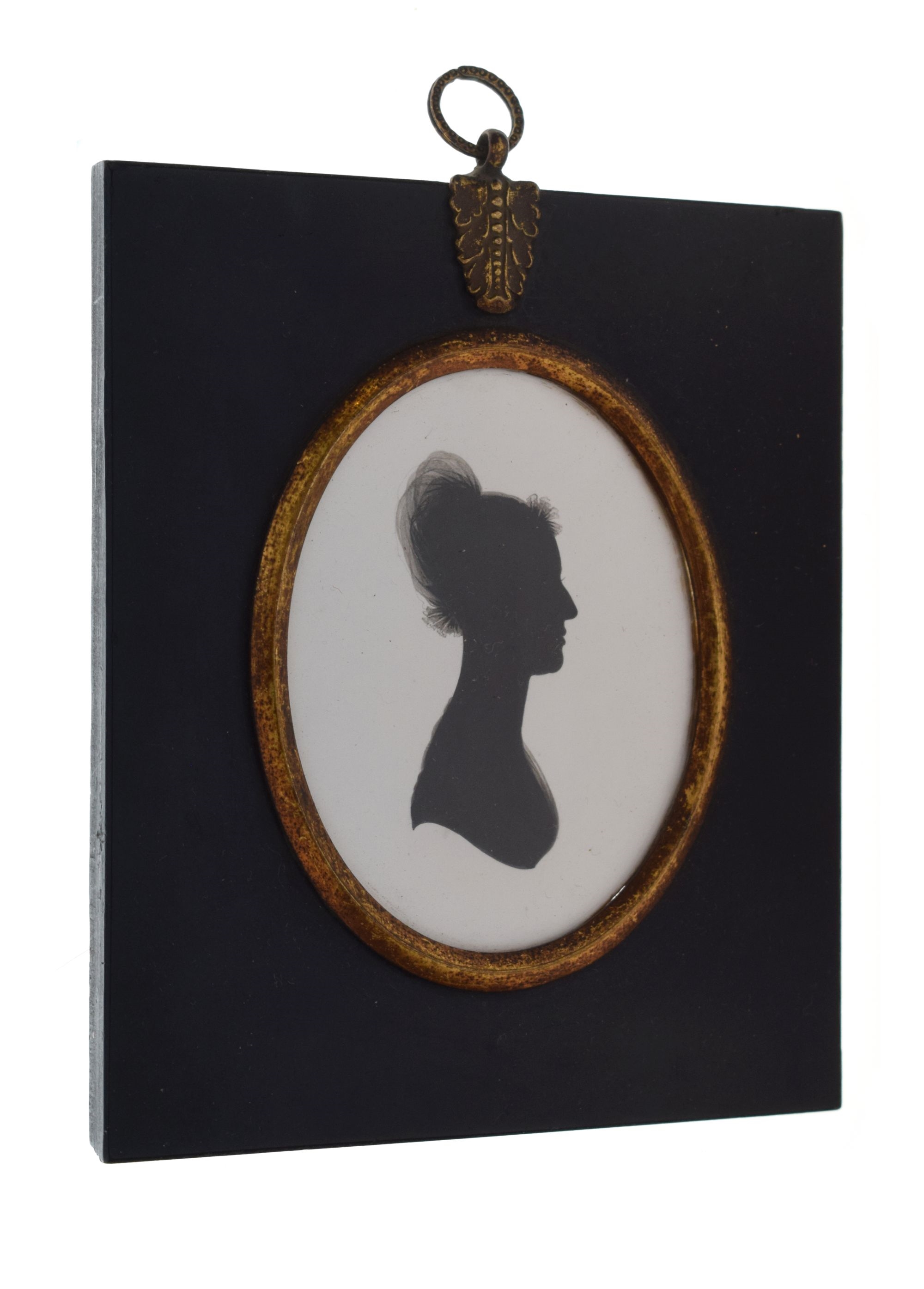 John Field | Oval silhouette on plaster of a lady | MutualArt