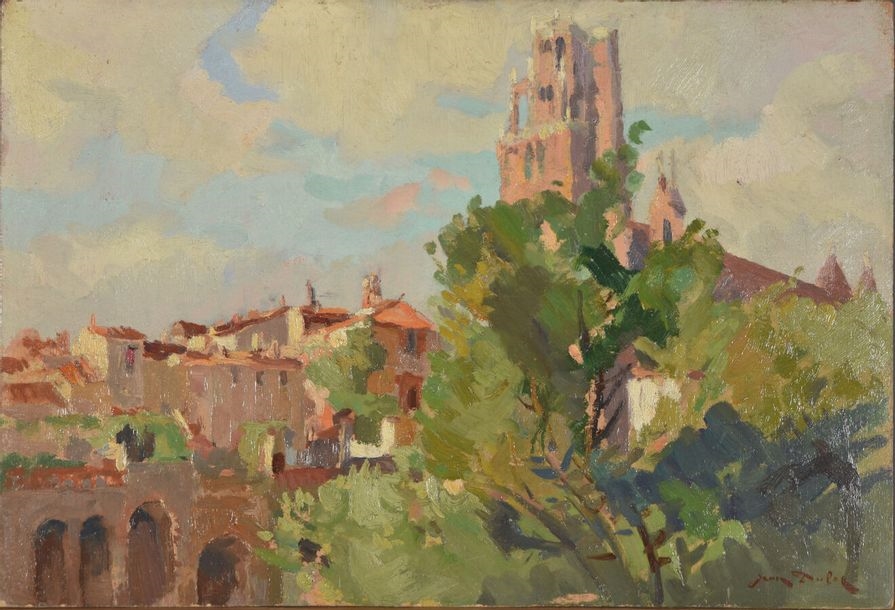 Jean Dulac | Old Albi and the cathedral. | MutualArt