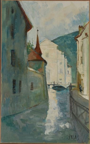 Jean Dulac | -Annecy, the old prisons and the Italian church. | MutualArt