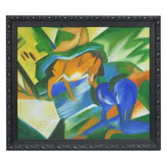 Franz Marc | RED & BLUE HORSES | MutualArt