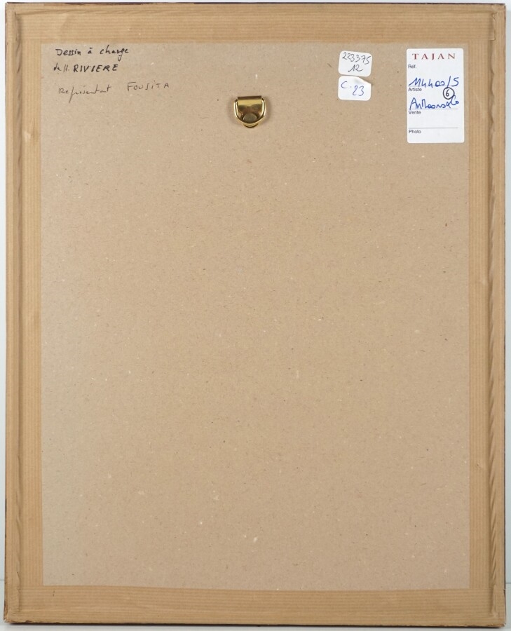 French School, 20th Century | Portrait présumé de Léonard Foujita ...