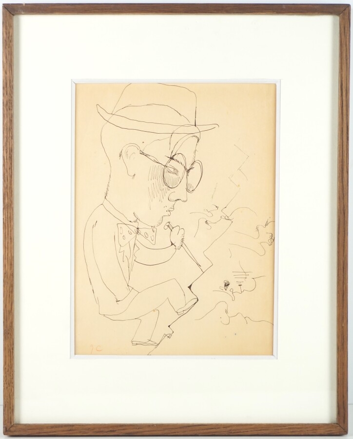 French School, 20th Century | Portrait présumé de Léonard Foujita ...