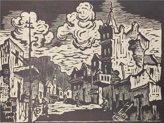 Gregoire Johannes Boonzaier | DISTRICT SIX STREET SCENE | MutualArt