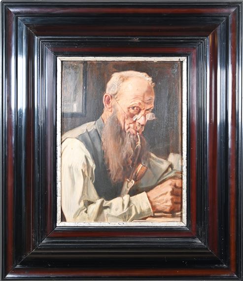 Fritz Muth | Portrait eines Pfeifenrauchers | MutualArt