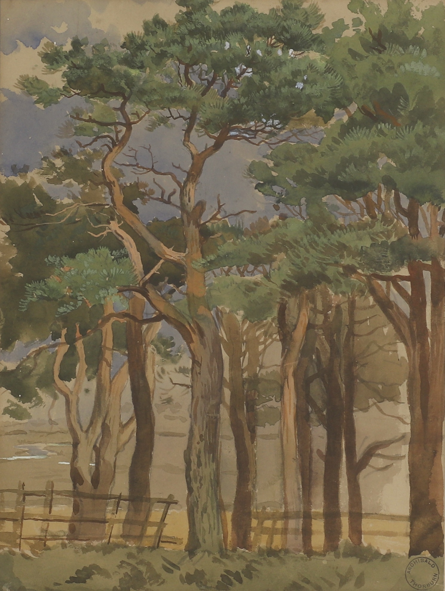 Archibald Thorburn | Scots Pines (1860) | MutualArt