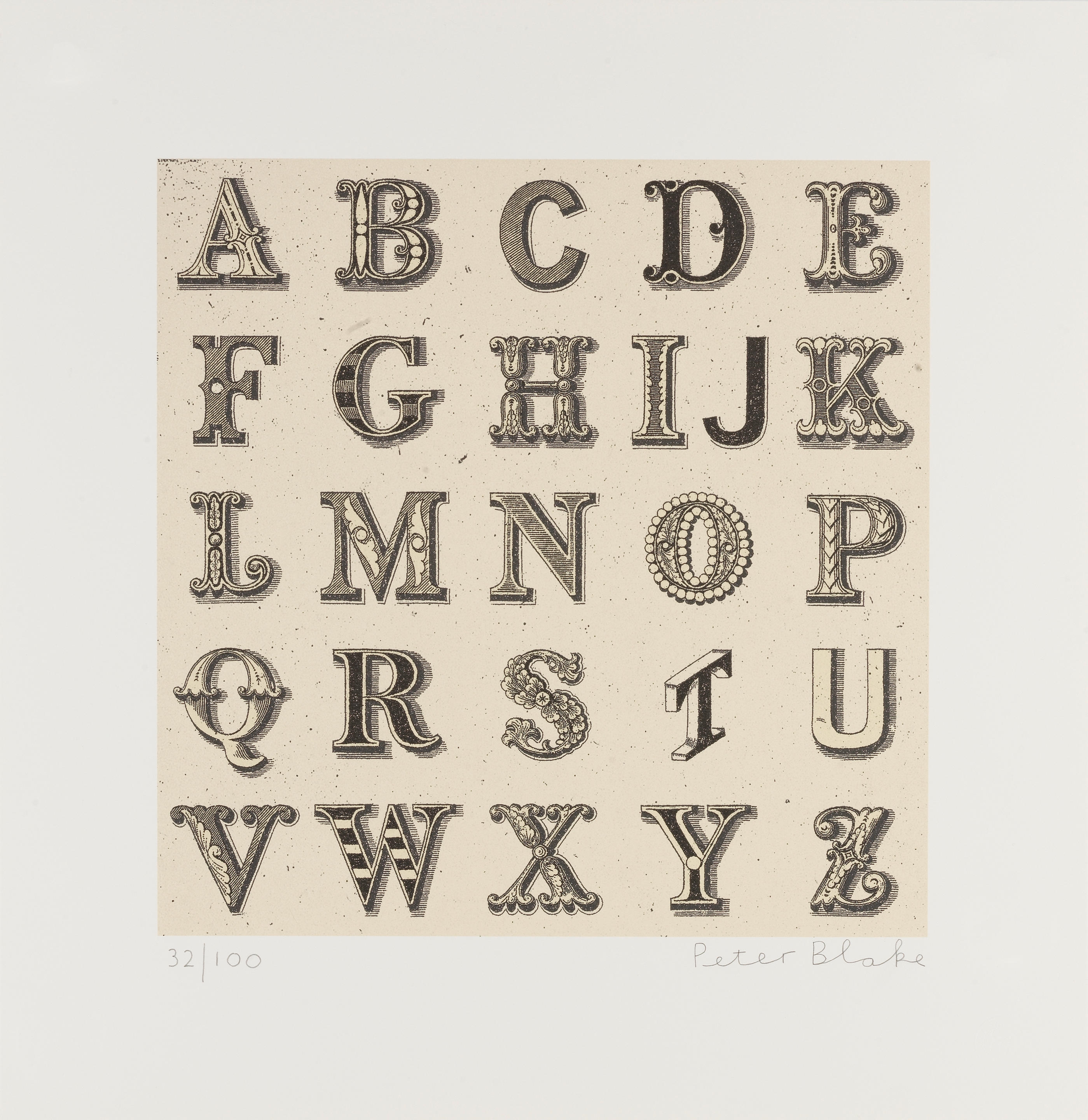 Peter Blake | Appropriated Alphabets (2013) | MutualArt