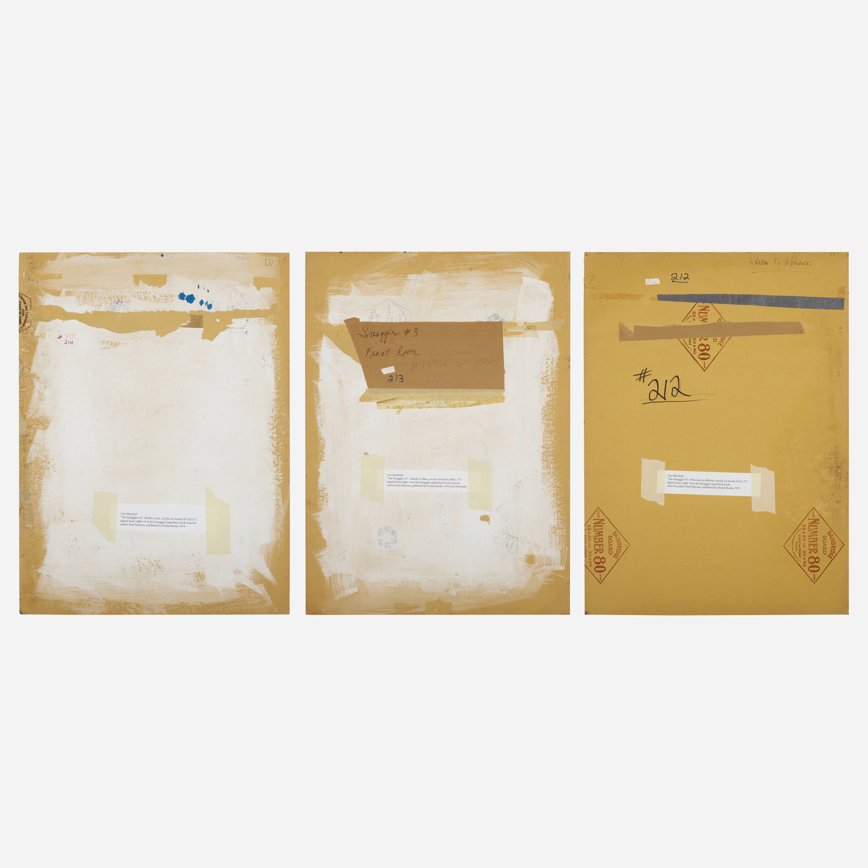 Lou Marchetti | Three works from The Smuggler series (1974 - 1975 ...