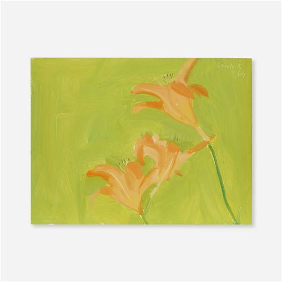 Alex Katz | Beach Scene, Yellow Flower | MutualArt