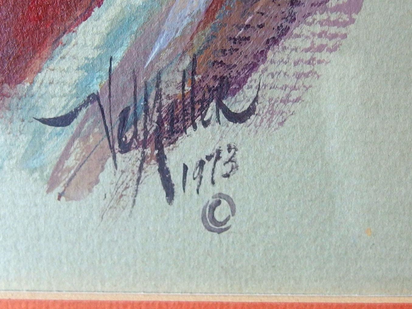 Vel Miller | portrait of an old Navajo man (1973) | MutualArt