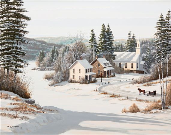 William J. Saunders | One Horse Open Sleigh | MutualArt