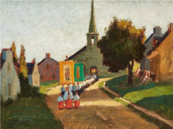 John Young Johnstone | Landscape with Windmill | MutualArt