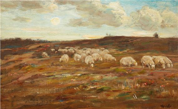 Horatio Walker | Oxen Drinking (1899) | MutualArt