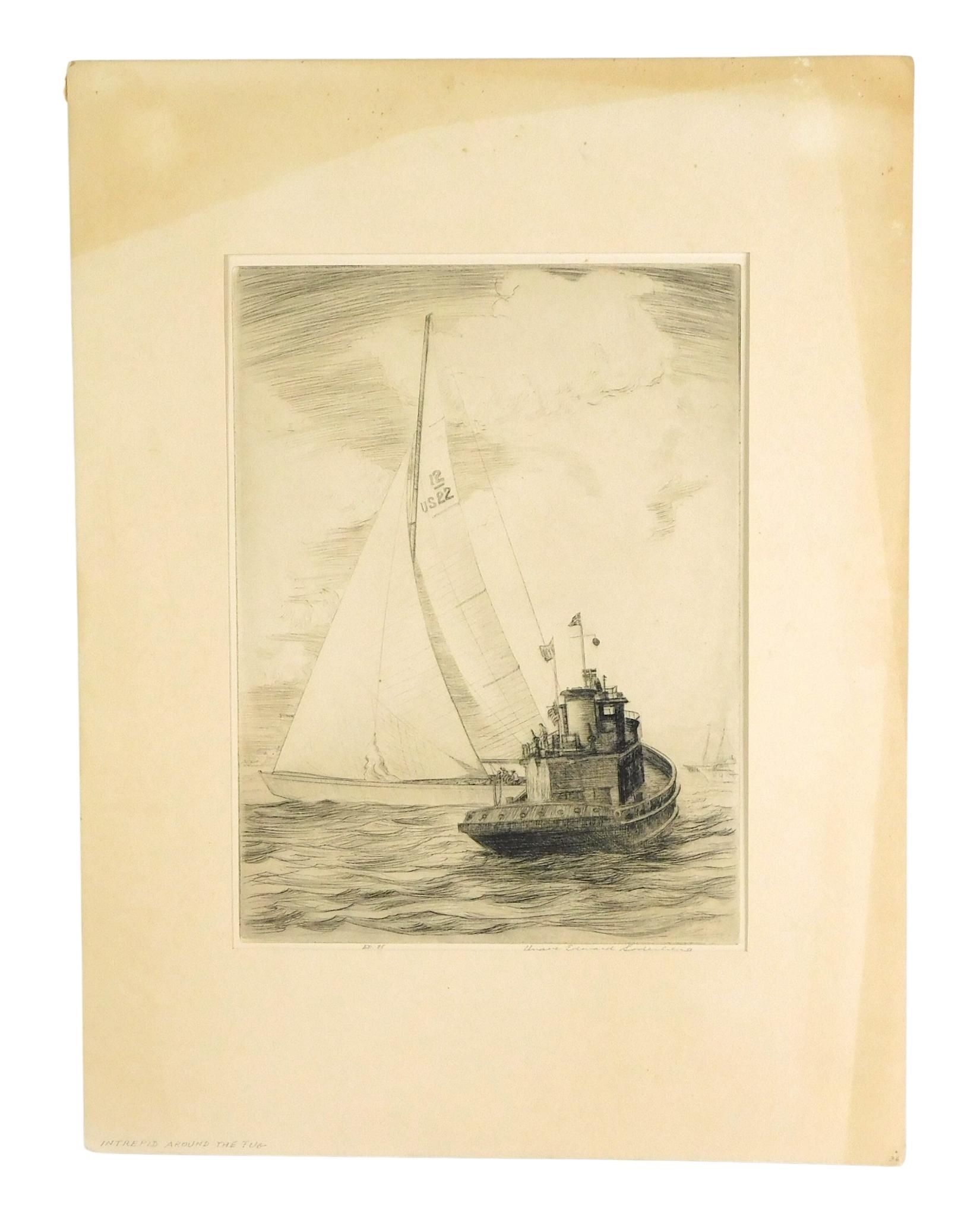 Yngve Edward Soderberg | The Intrepid Around the Tug | MutualArt